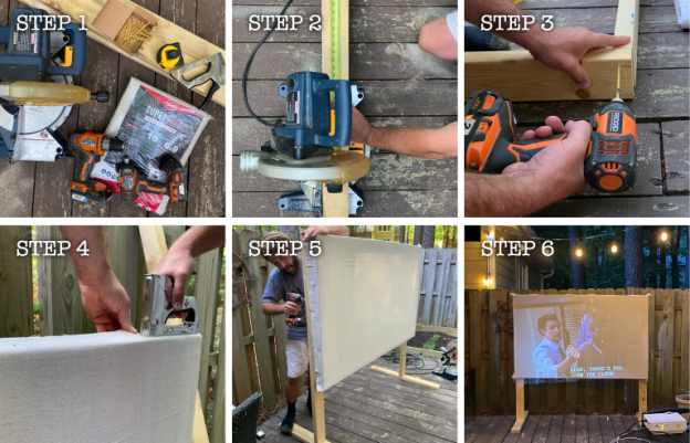 How to Build an Outdoor Movie Screen - Trimaco